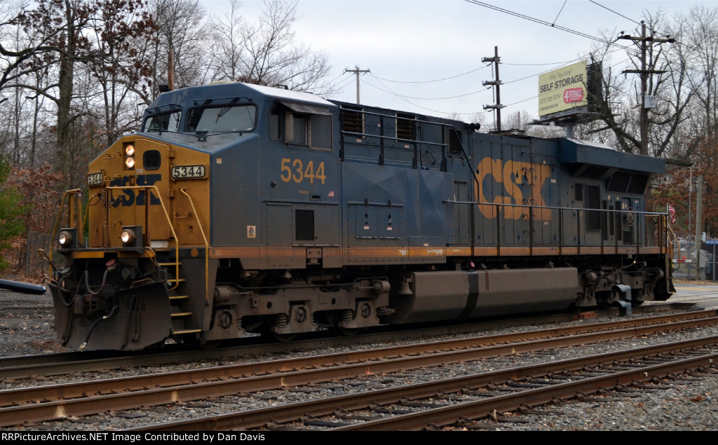 CSX ES40DC 5344 lite engine on Q706-01